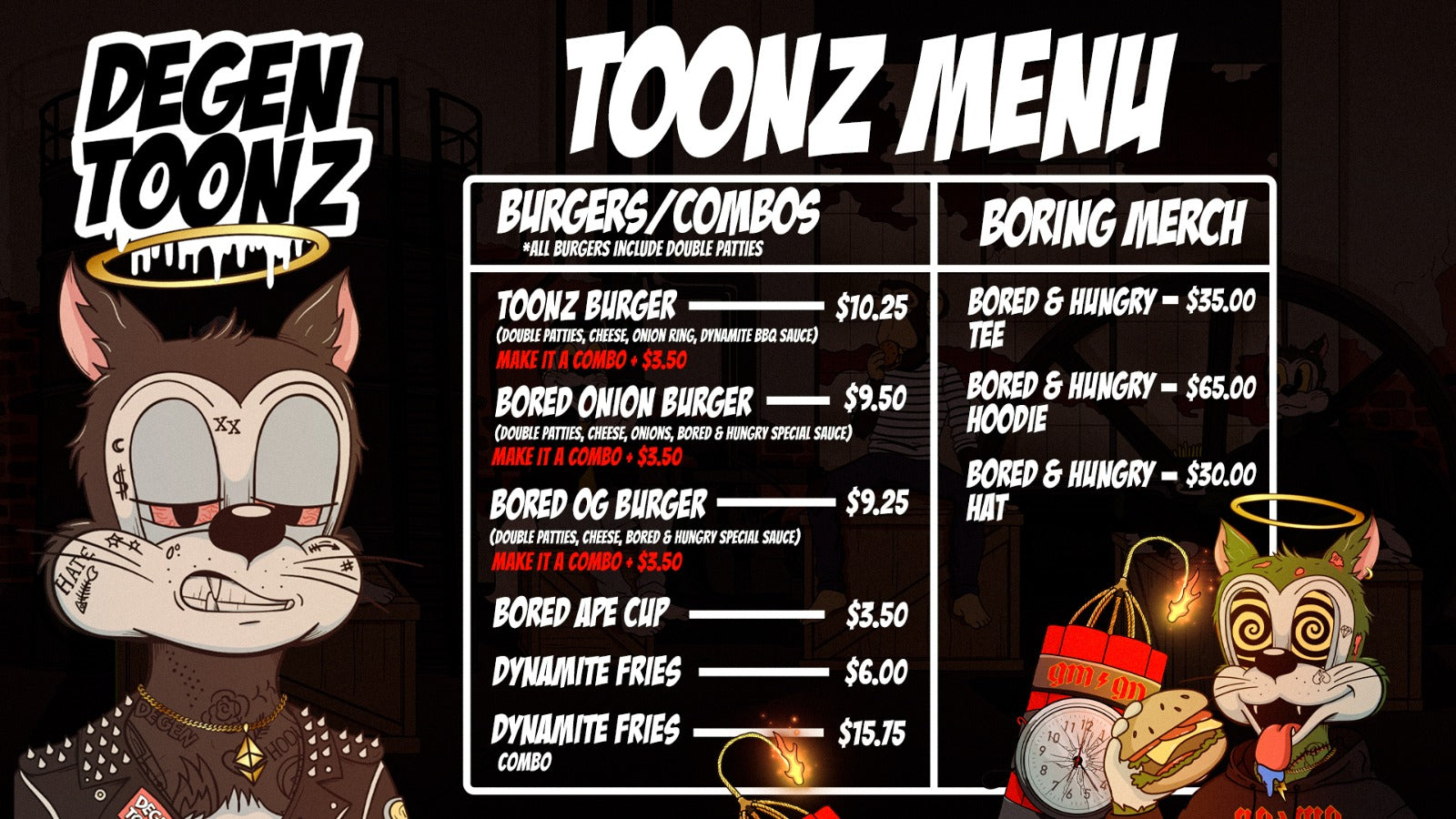 Menu – Bored & Hungry